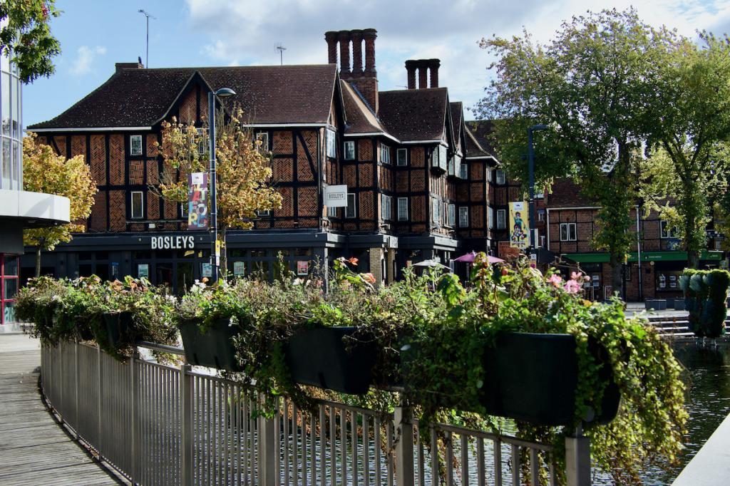 The Riverside of Watford in Hertfordshire, Watford, England