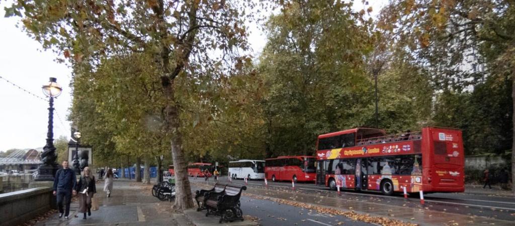 A Walk Along The Victoria Embankment in London, London, England