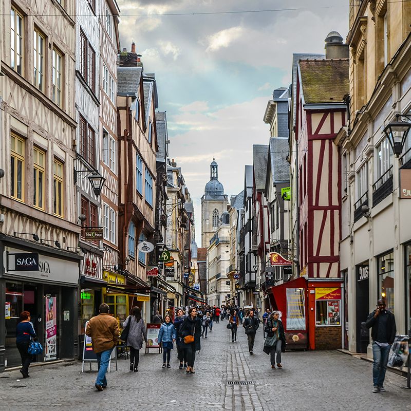 2 Self-Guided Walking Tours in Rouen, France + Maps