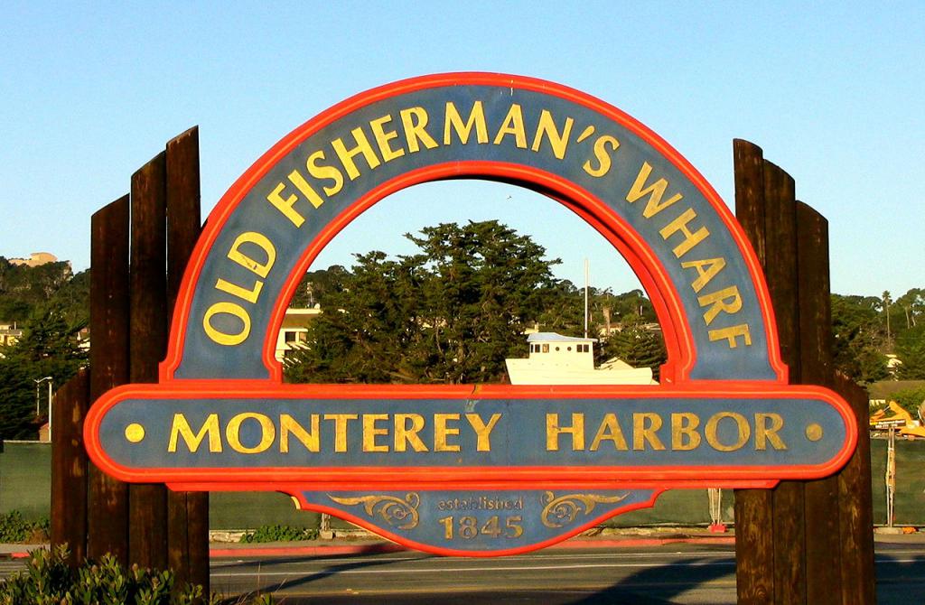 Monterey Wharf Map Monterey Bay Coastal Trail, California 857