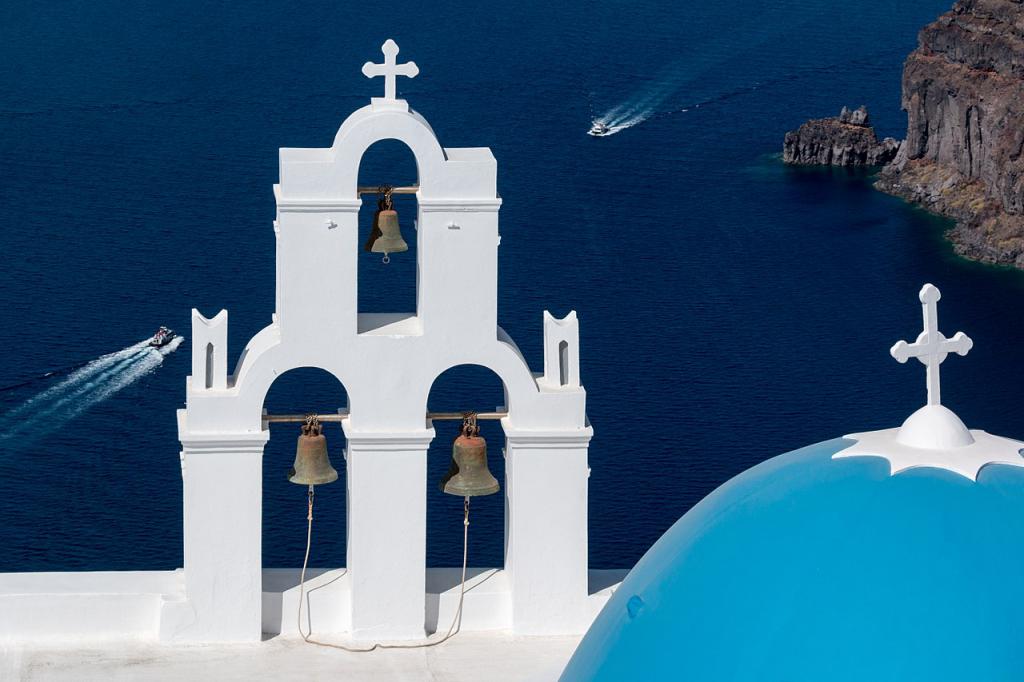 Three Bells of Fira, Santorini