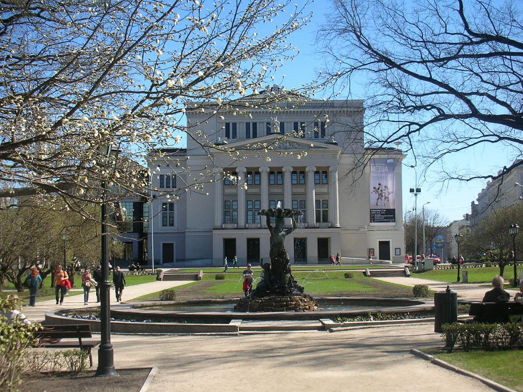 Latvian National Opera and Opera Square, Riga