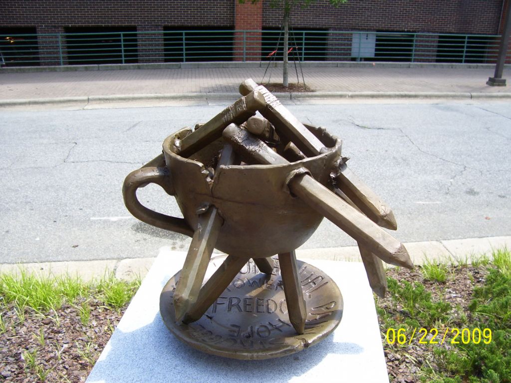 Education Cup Sculpture, Greensboro