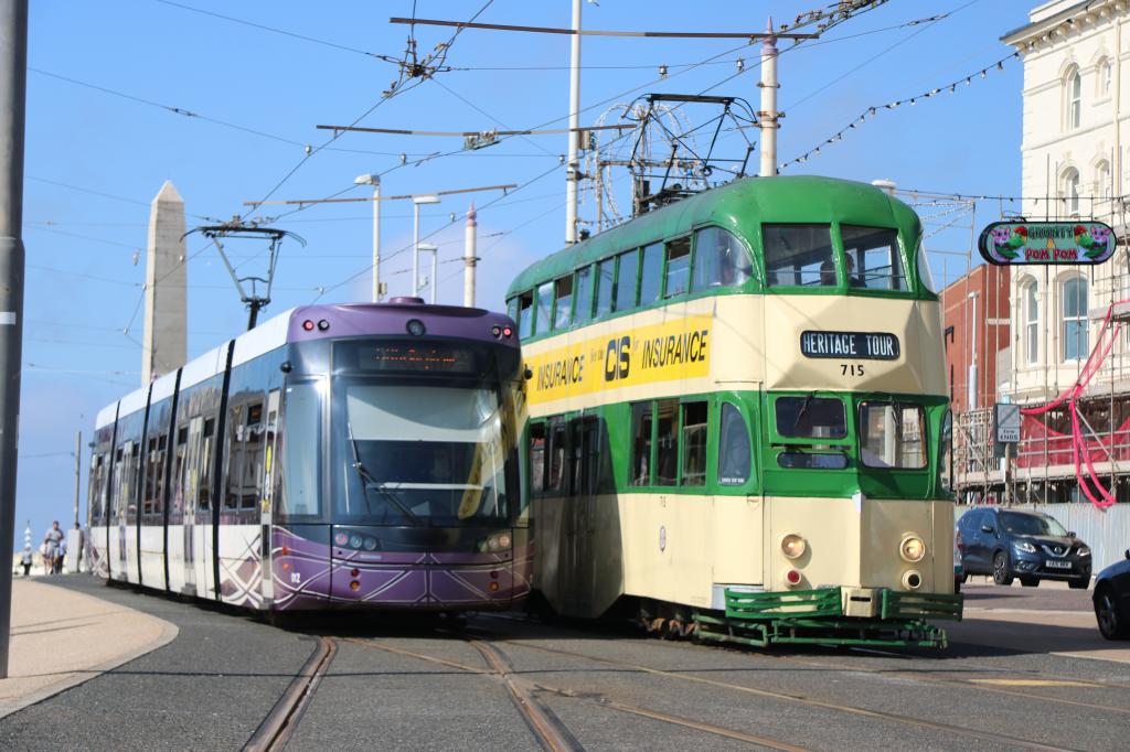 Blackpool Heritage Trams (North Pier Stop), Blackpool