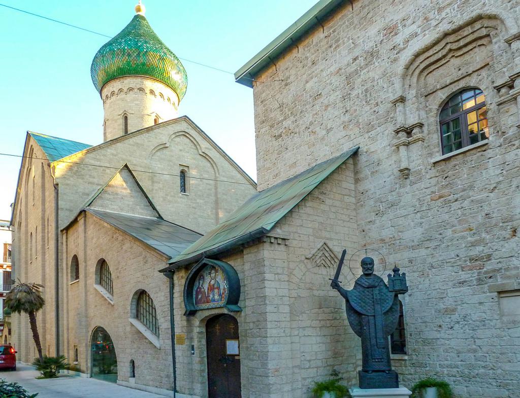 Saint Nicholas Cathedral Bari Bari Puglia Italy June 2020 Interior