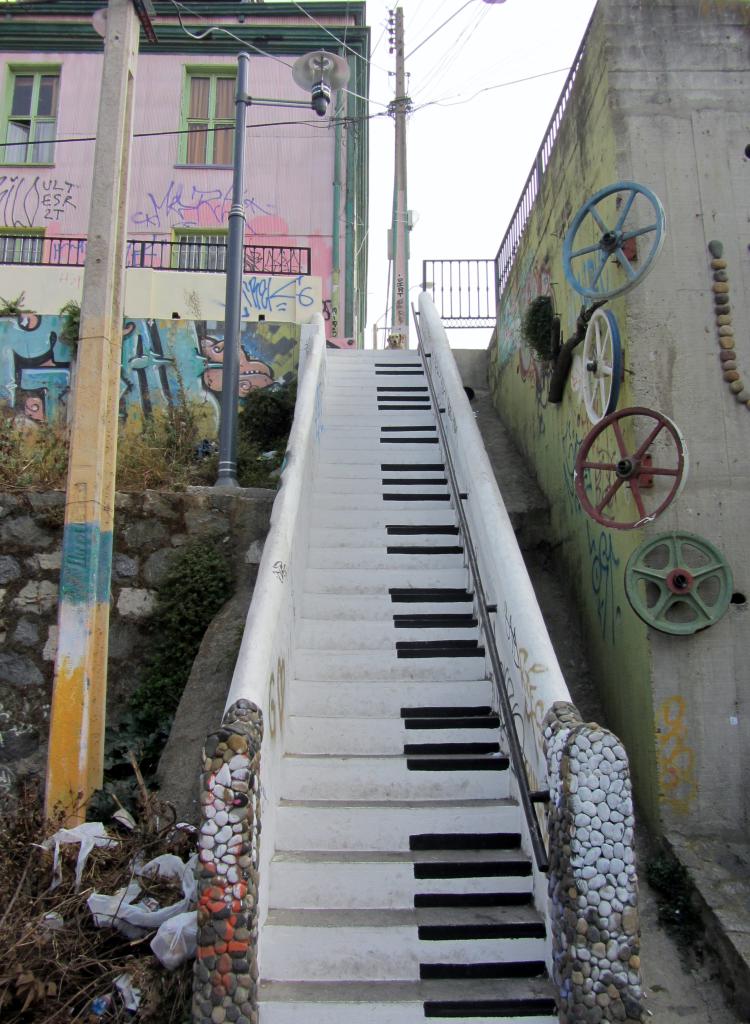 Piano Keys Stairs, Valparaiso